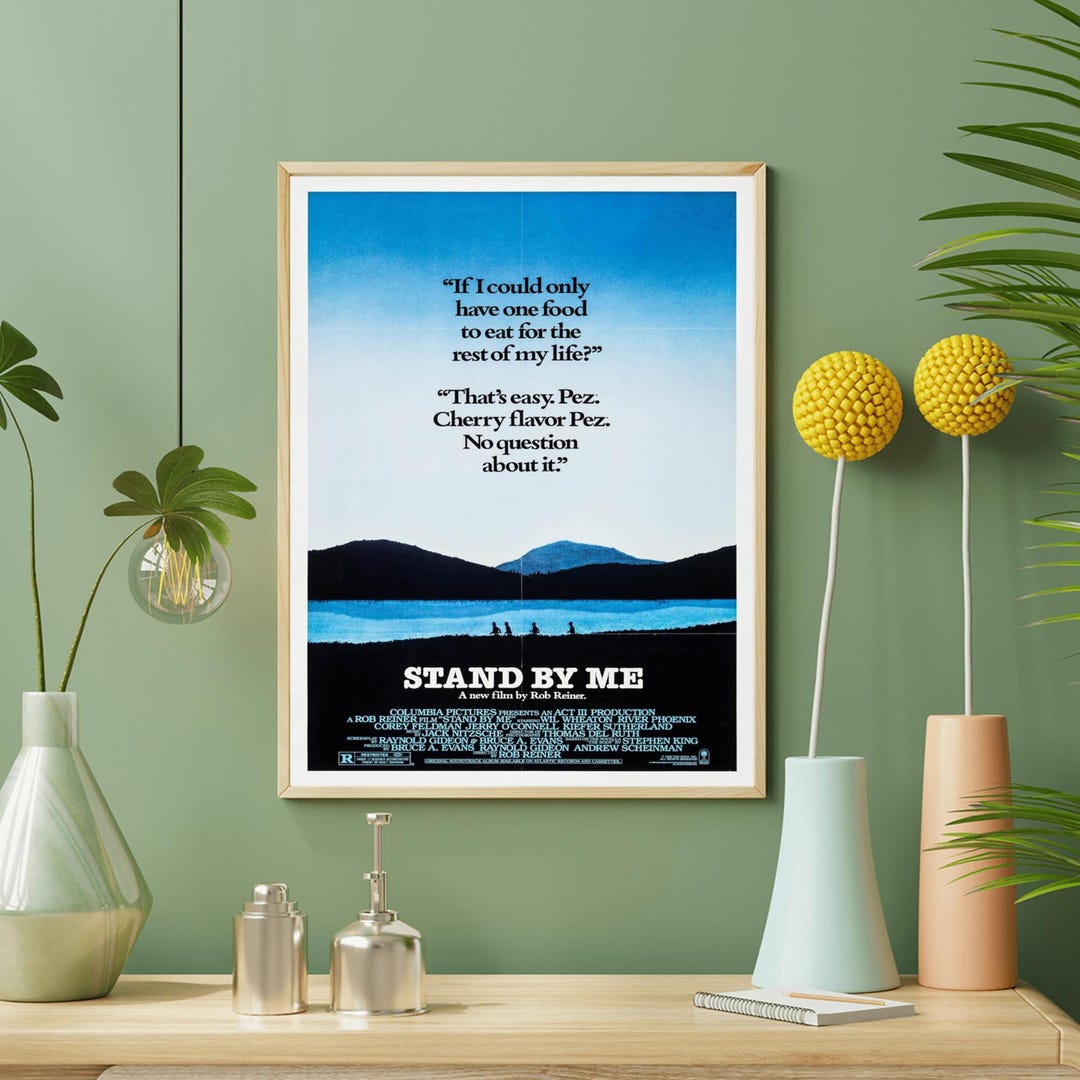 Stand by Me Movie Vintage Poster, Gordie Lachance, Stand by Me Film ...