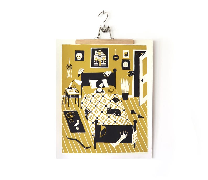 NIGHT TERRORS - 16" X 20" Screen Print - Etsy