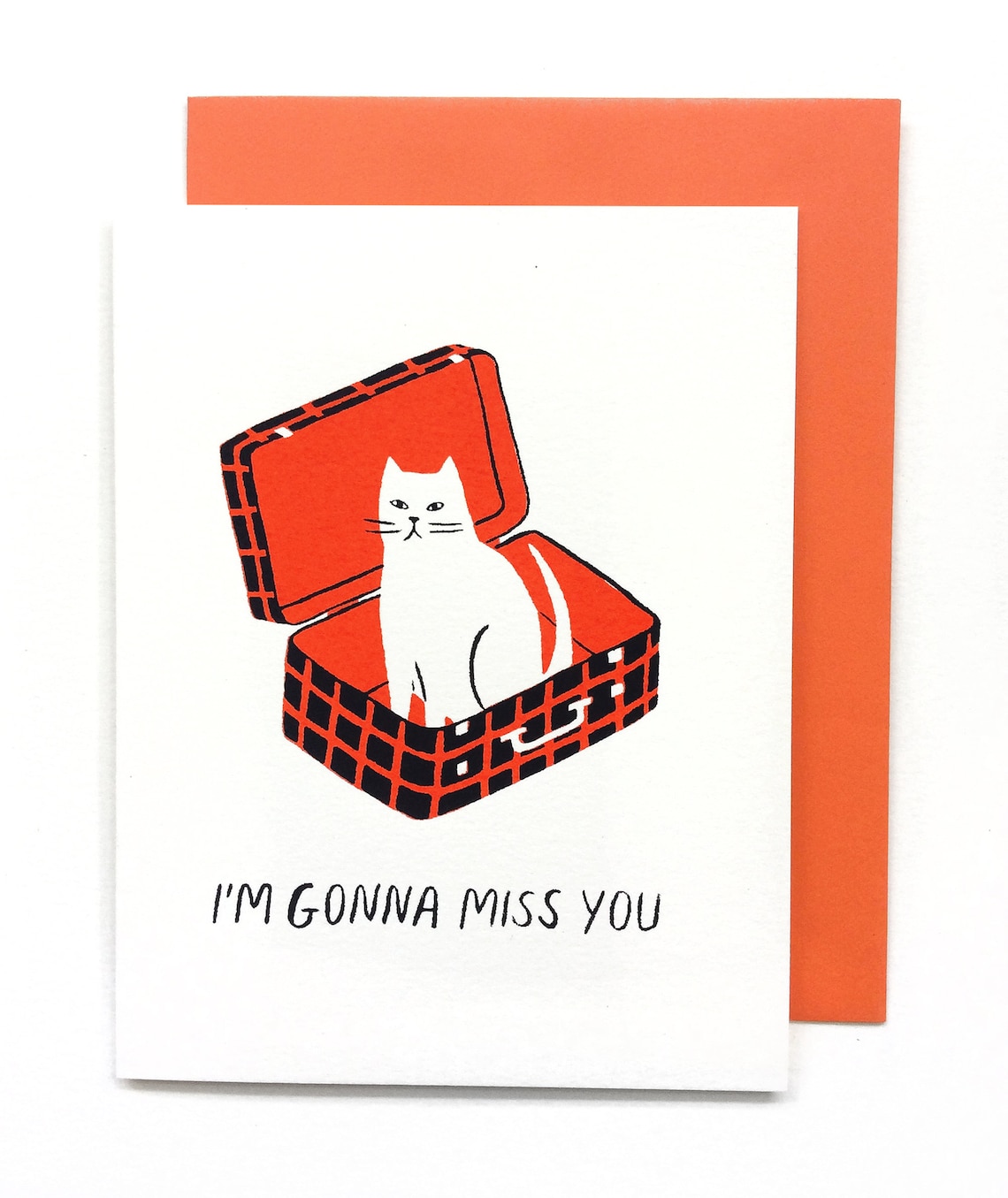 I'm Gonna Miss You Screen Printed Farewell Card - Etsy