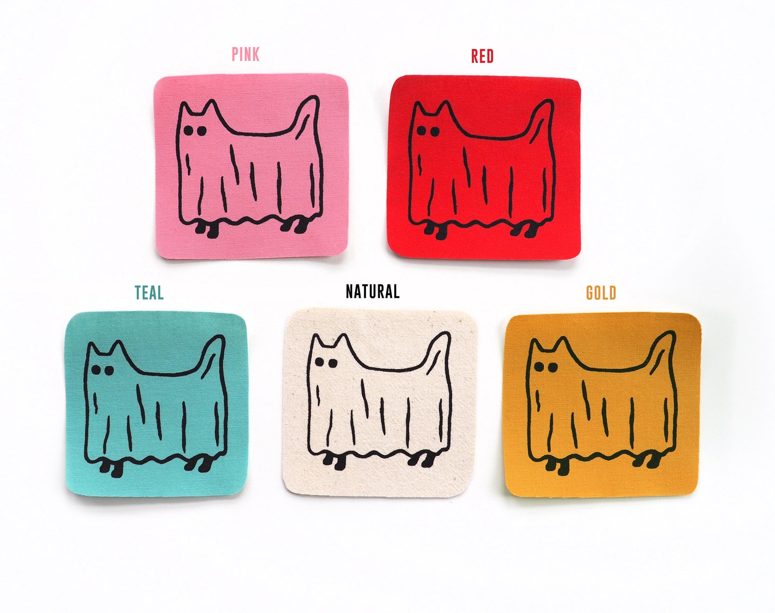 GHOST CAT / Iron-on Patch - Etsy