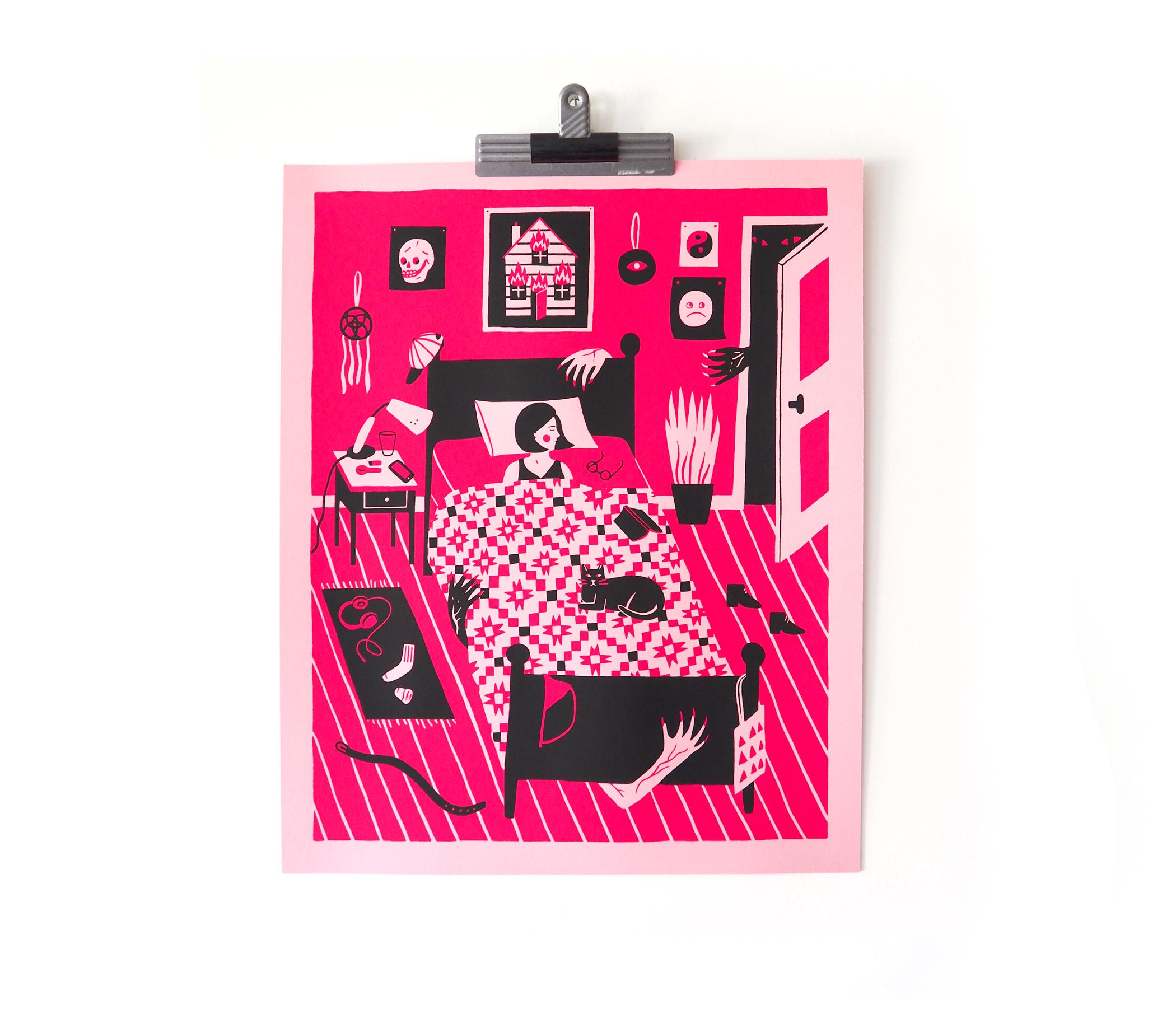 NIGHT TERRORS - 16" X 20" Screen Print - Etsy