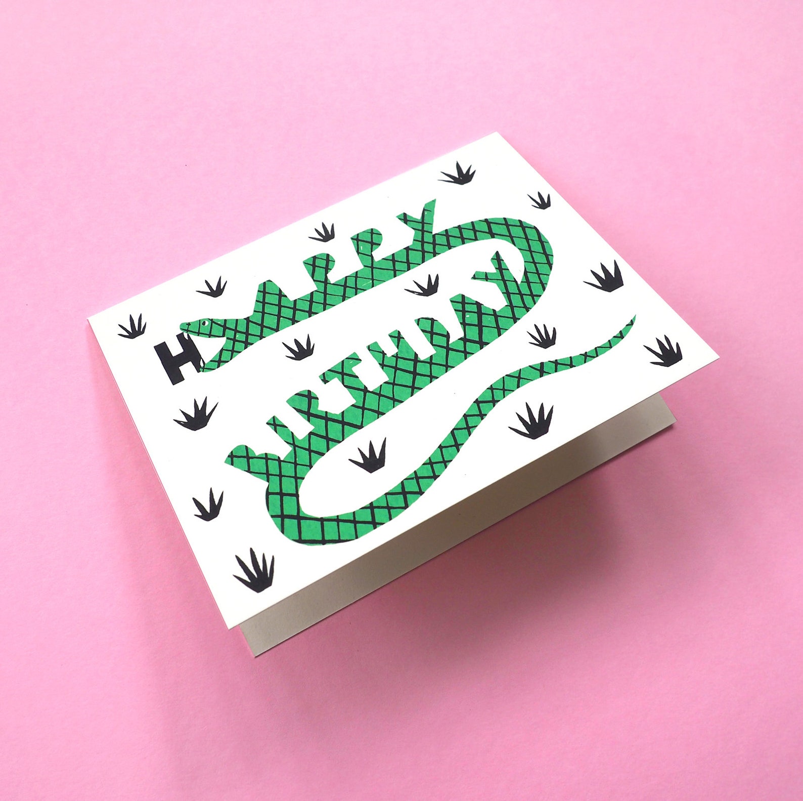 BIRTHDAY SNACK - Screen Printed Greeting Card - Etsy
