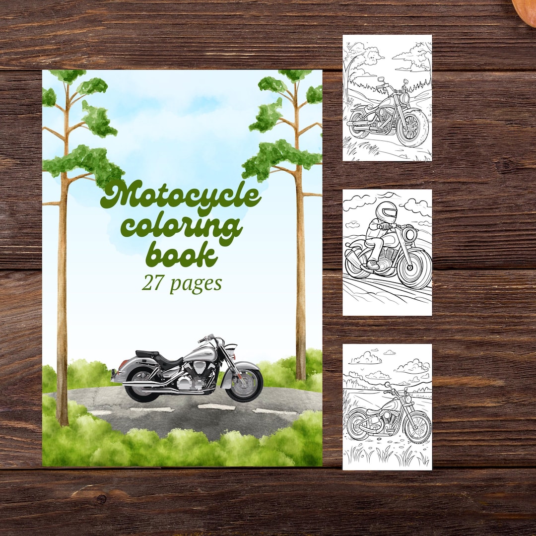 27 Motorcycle Coloring Pages | Printable Motorcycle Coloring Book for ...