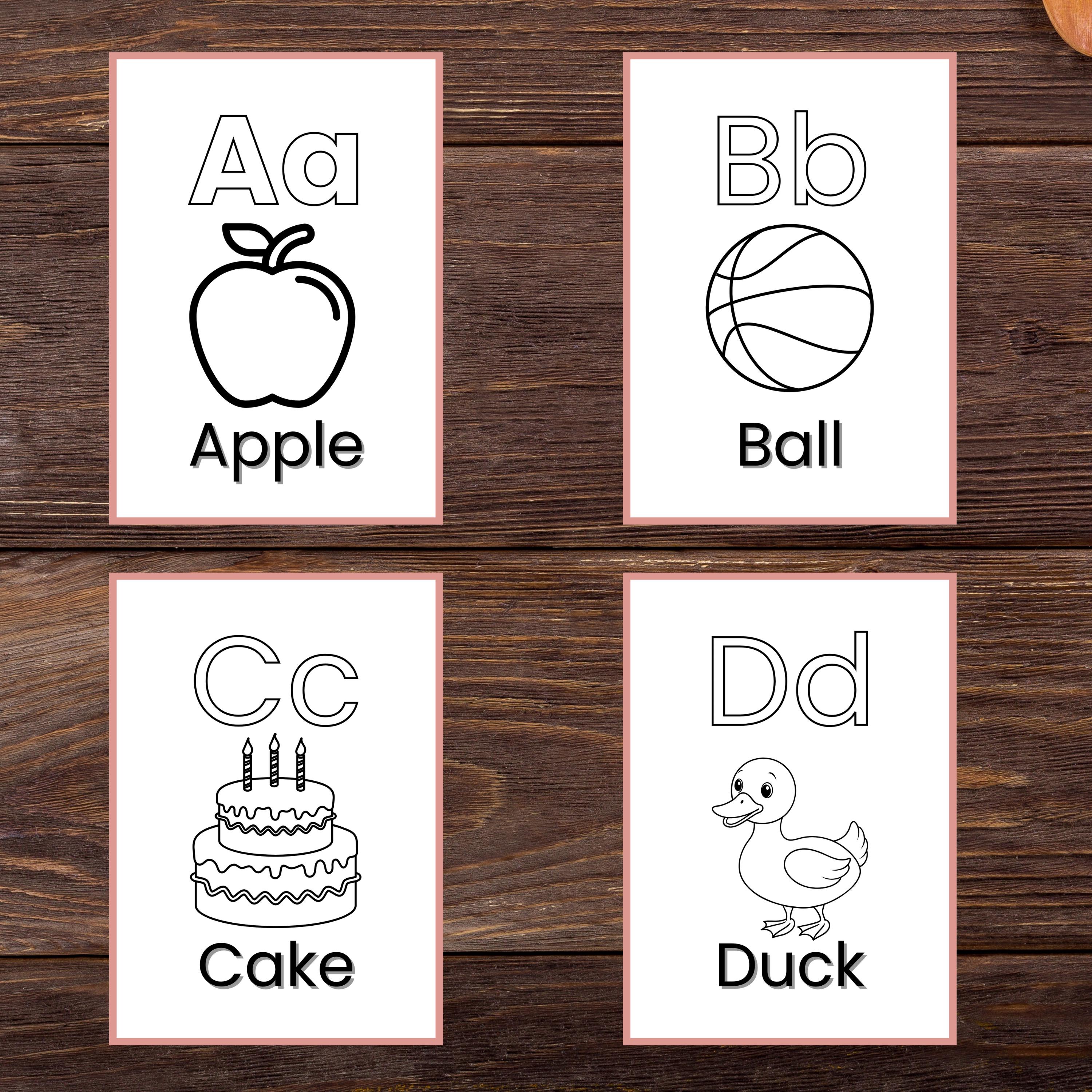 26 Alphabet Coloring Pages, Preschool Coloring Page, Preschool ...