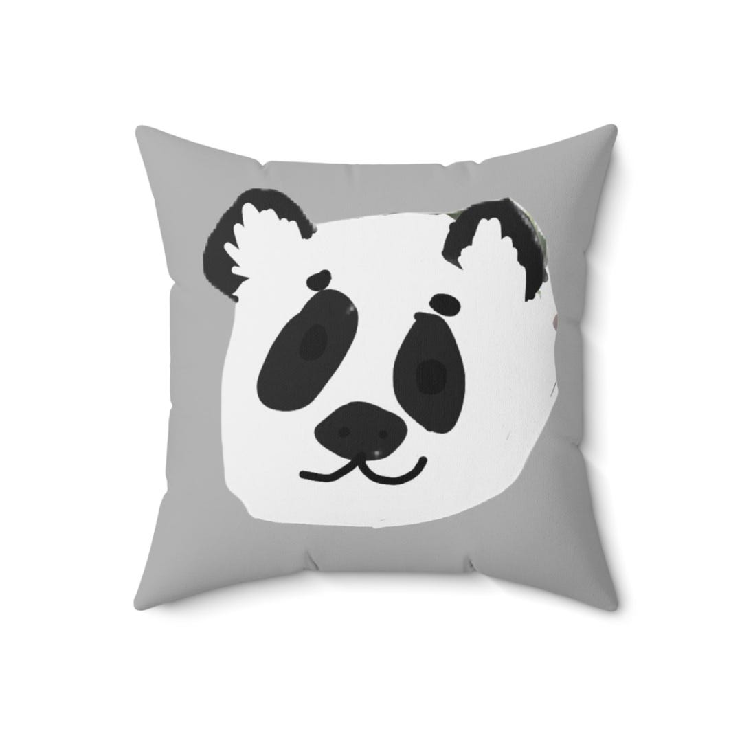 Panda Pillow, Panda Cushion, Cute Panda Pillow, Panda Throw Pillow ...