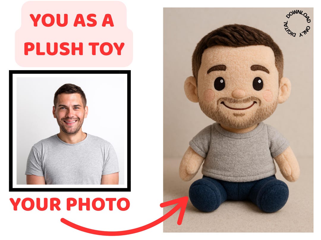 Turn Yourself Into A Plush Toy, Custom Plush Toy, Personalized Plush ...