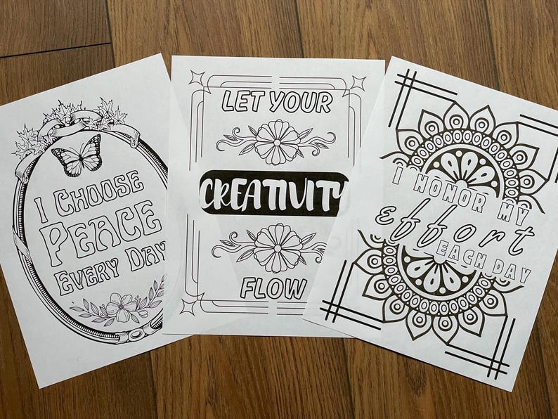 Mindfulness Coloring Pages | SEL Affirmation Pages | Growth Mindset ...