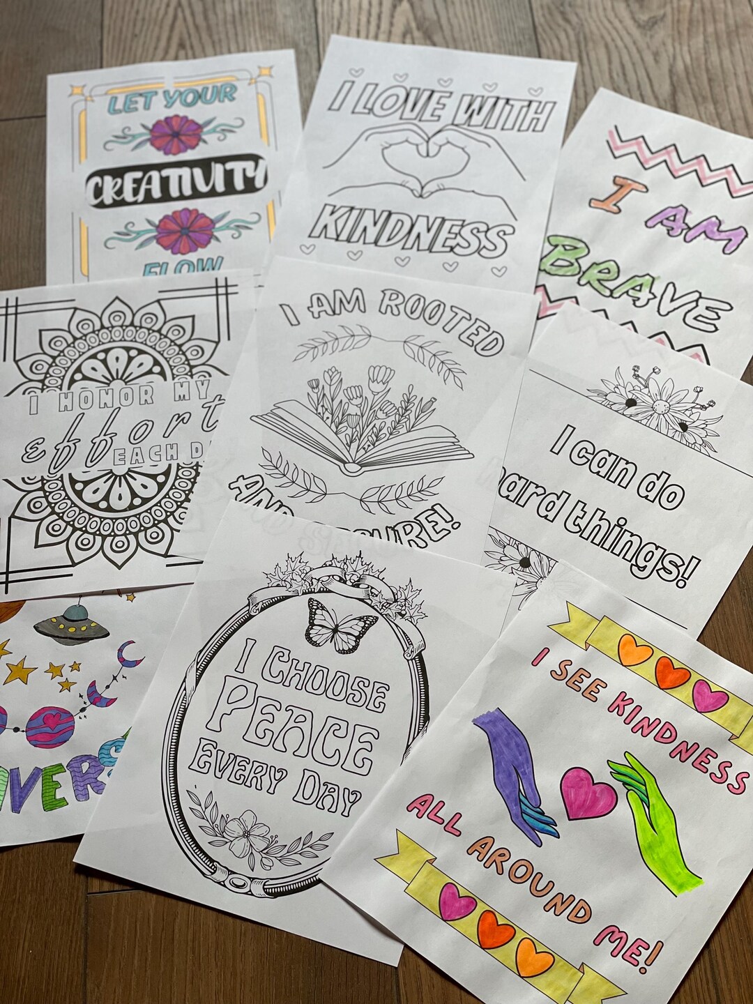 Mindfulness Coloring Pages | SEL Affirmation Pages | Growth Mindset ...