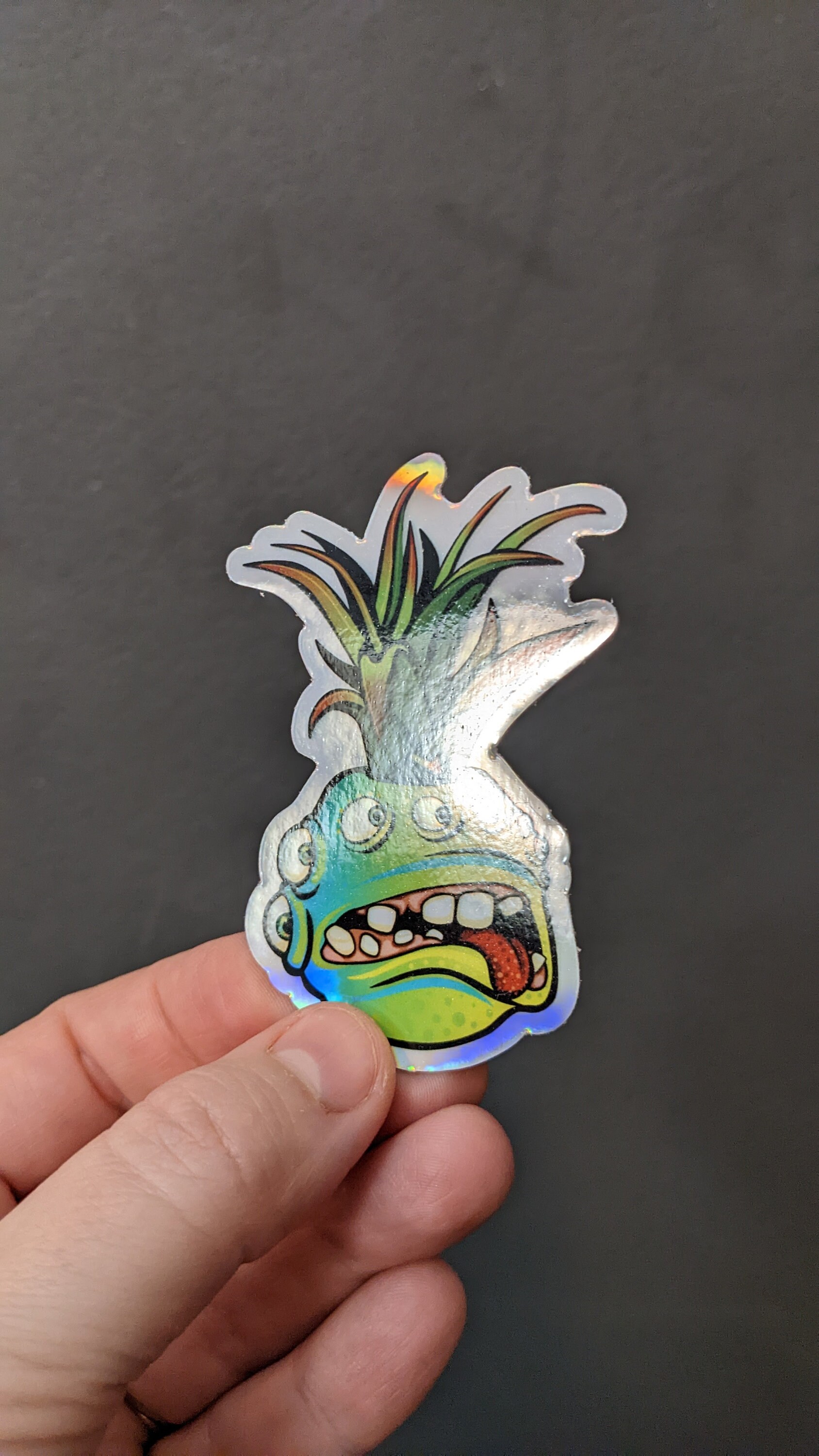 Holographic Sticker - "blurp!" Airybeast - Etsy