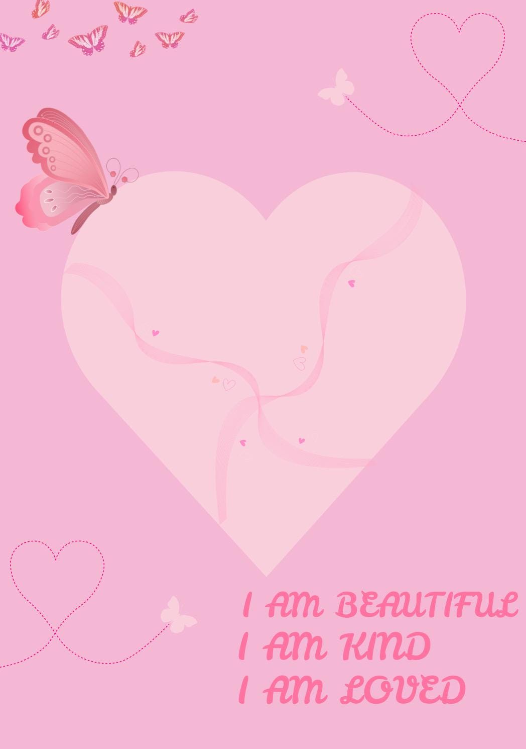 Cute Pink Affirmation Posters (wall Decorations) - Etsy