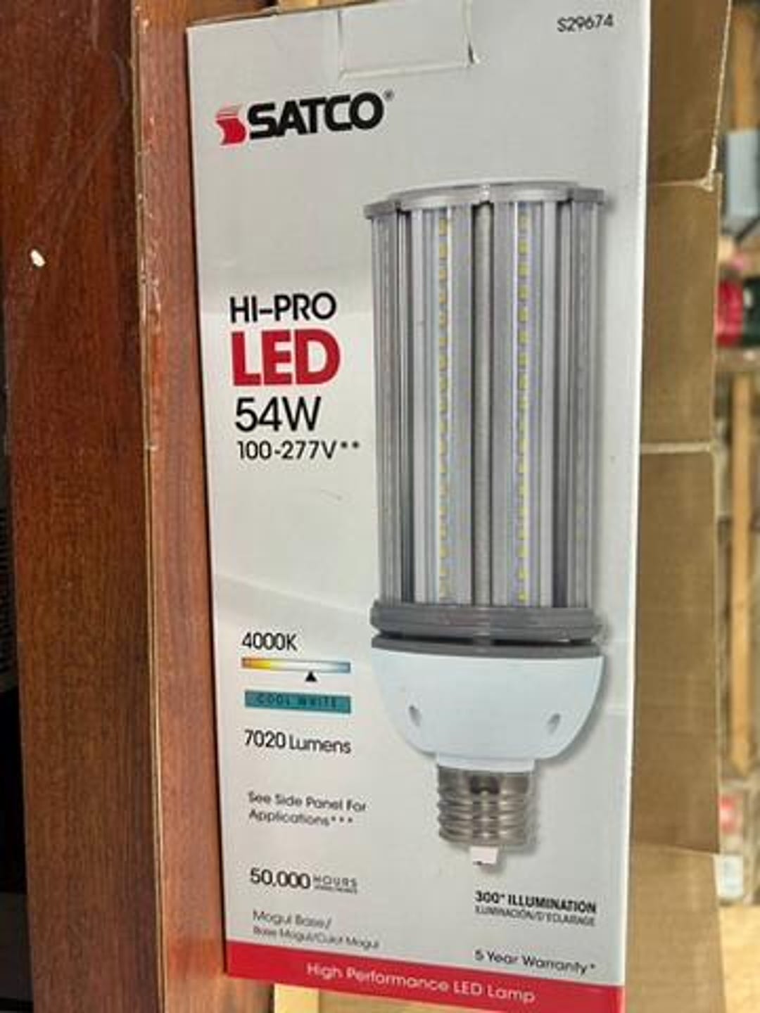 Satco Hi-pro LED 54watt Corn Cob Bulb - Etsy