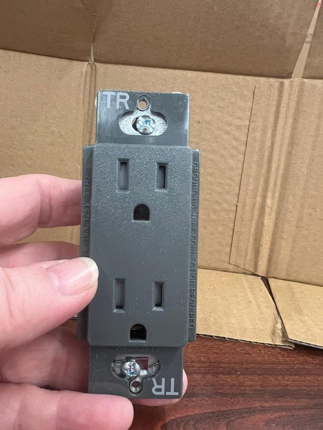 Lutron Claro Wall Outlet Slate - Etsy