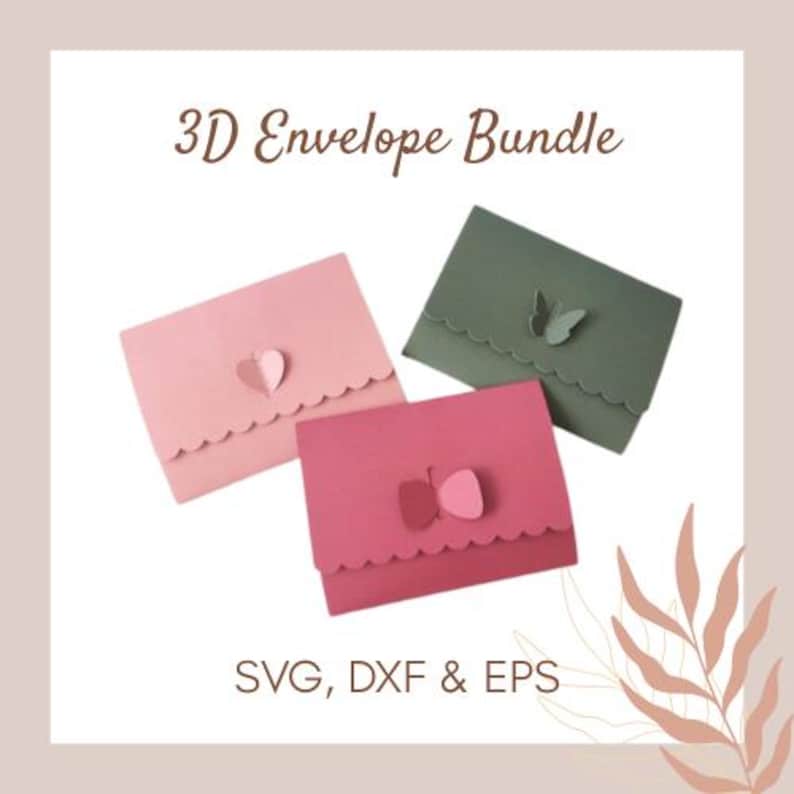 3D Envelope Bundle Template Digital File. - Etsy