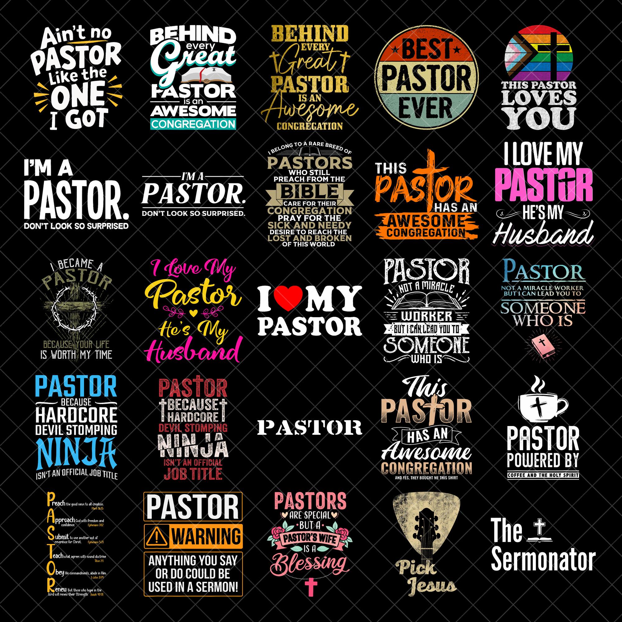 Pastor PNG, Christian Bundle PNG, Religious Png Bundle, Funny Pastor ...