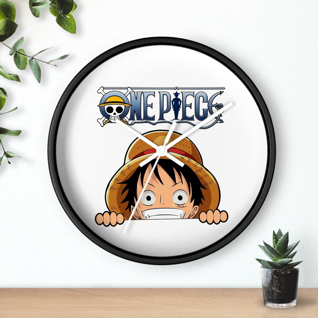 One Piece Luffy Silent Wall Clock - Anime Home Decor, Japanese Manga ...