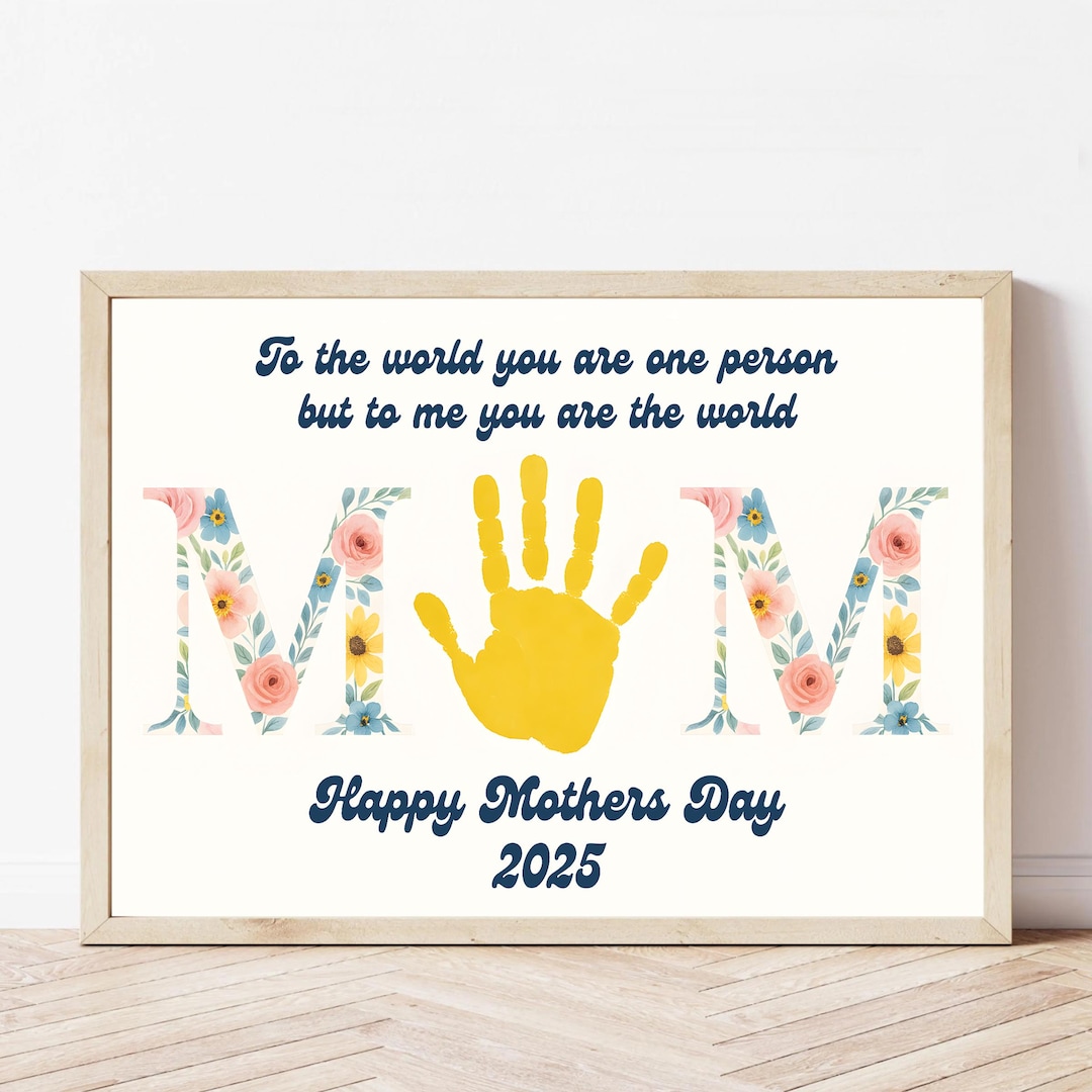 Mother's Day Bible Craft for Kids, Mom Handprint Craft for Preschool ...