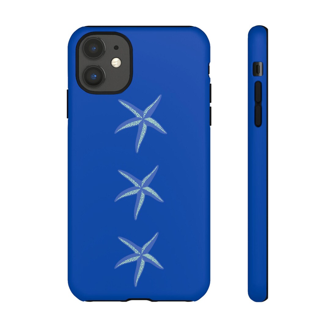 Coastal Starfish Tough Cases, Modern Blue Phone Covers for iPhone and ...
