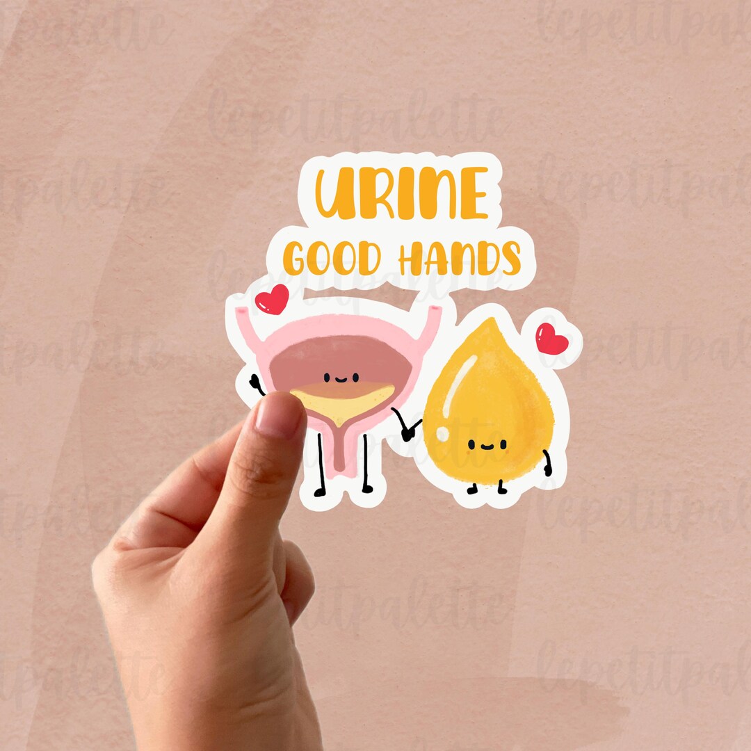Urine Good Hands Pun, Funny Nurse Sticker, Medical Humor , Nurse Life ...
