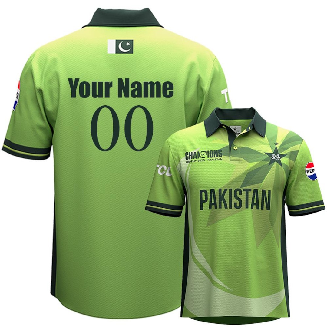 Personalized Pakistan Cricket Jersey for Men – ICC Champions Trophy ...