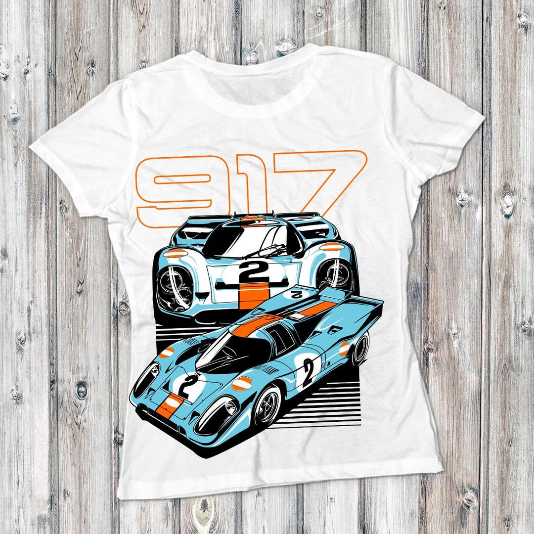 Porsche 917 Engine Car Digital Print Design | DTF Printing Adobe AI ...