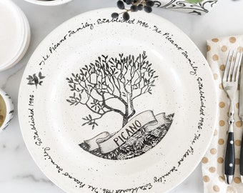 Family Tree Plate - Etsy
