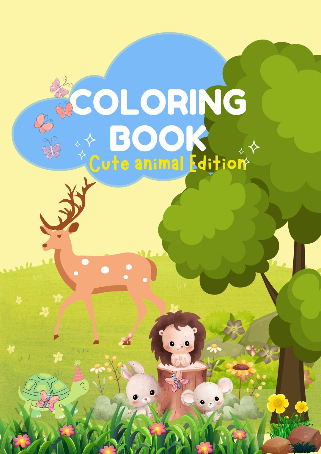 20 Cute Animals Coloring Pages for Kids | Animal Coloring Pages | Kids ...