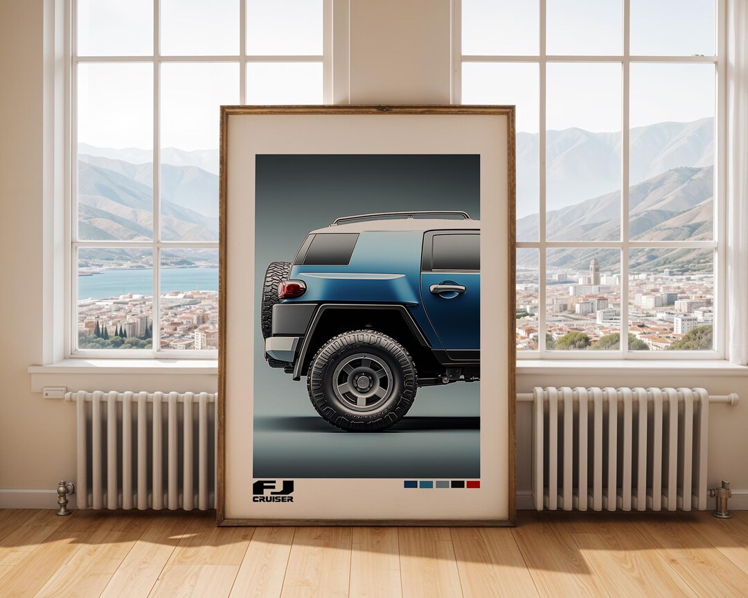 Toyota FJ Cruiser Wall Art - Retro Off-road Poster, Adventure Car Print ...