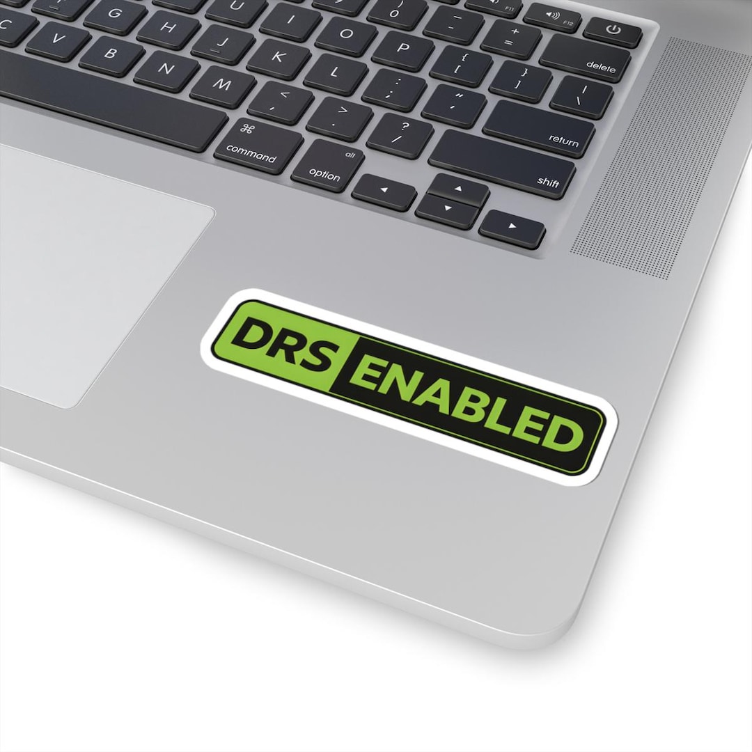 F1 DRS Enabled Vinyl Decal, Formula 1 Kiss-cut Sticker, Gift for ...