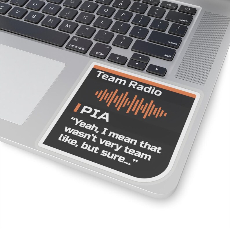 Piastri F1 Team Radio Sticker: Funny Mclaren Racing Vinyl Decal - Etsy