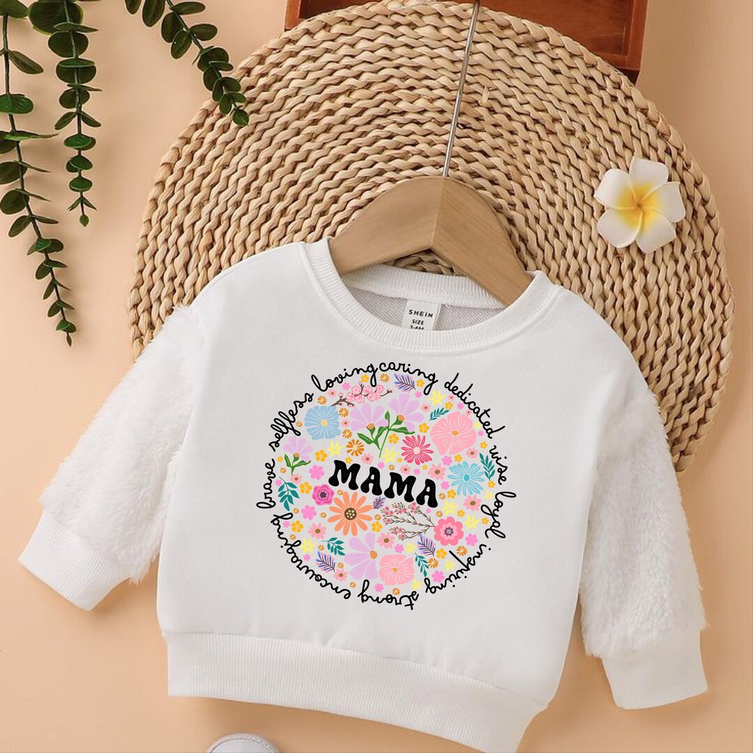 Floral Mama PNG: Boho Mom Adjectives, Mother's Day (digital Download ...