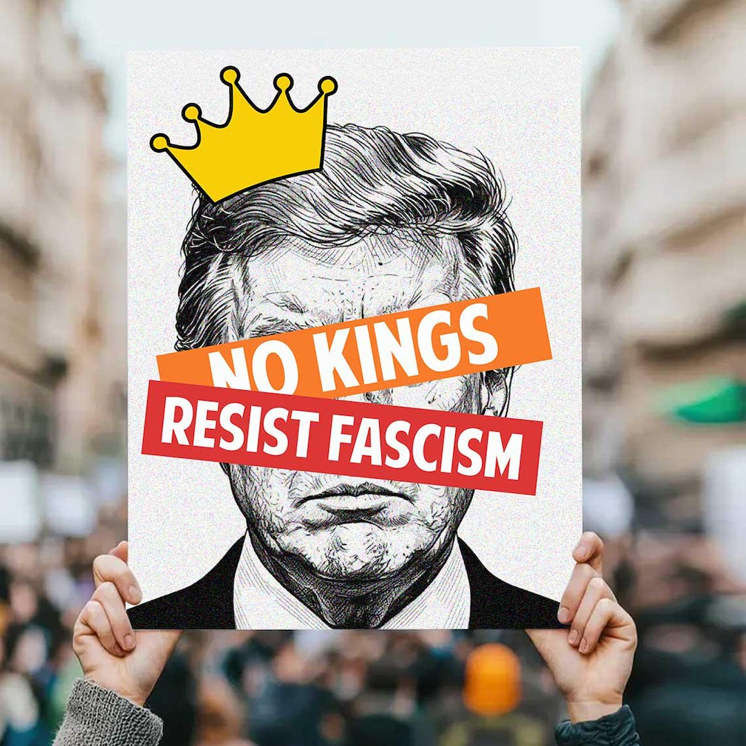 No Kings Protest Sign, Political Rally Poster (digital Download) - Etsy