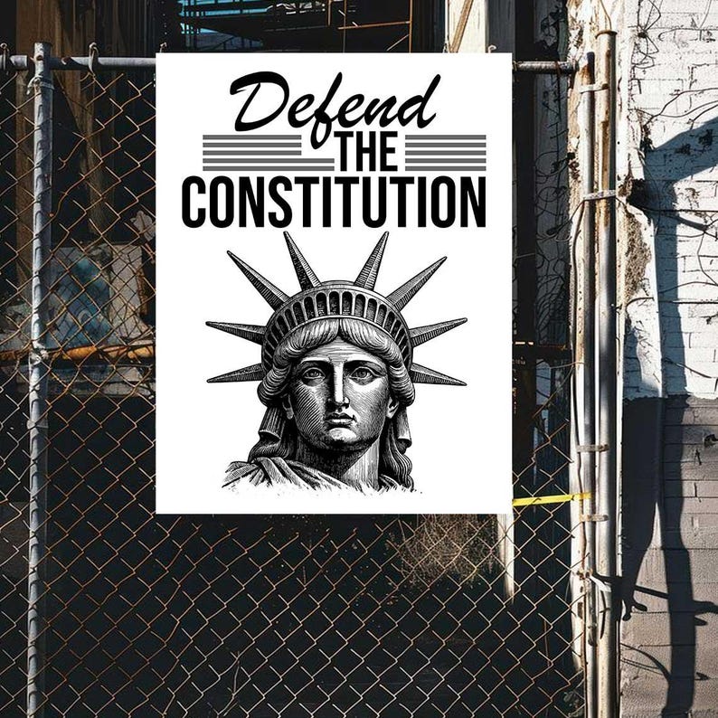 Defend the Constitution Protest Sign PRINTABLE, Anti-trump Protest ...