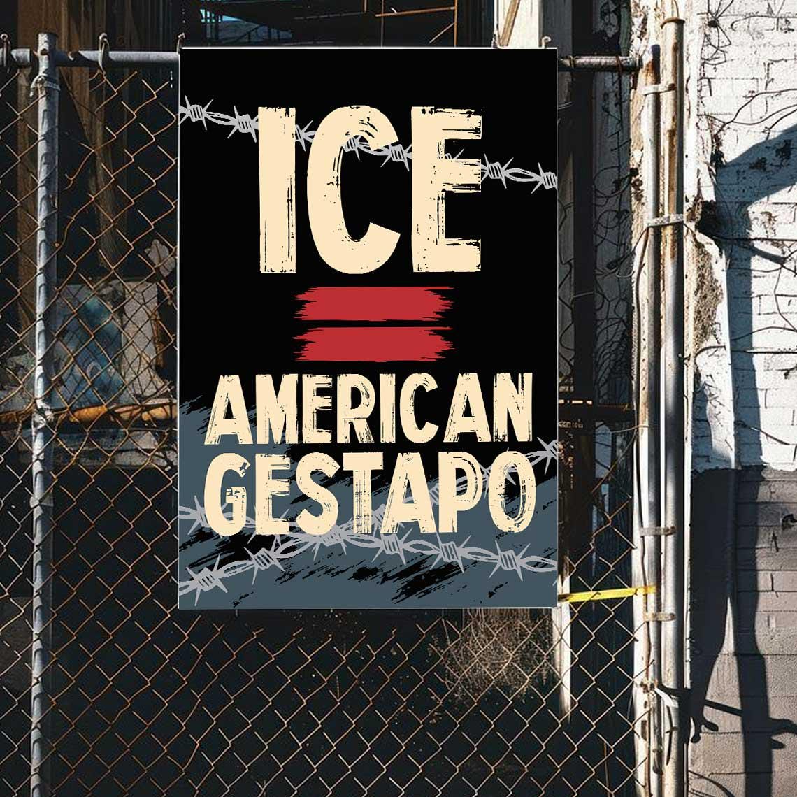 Abolish ICE Protest Sign: Human Rights Activist Poster (digital ...