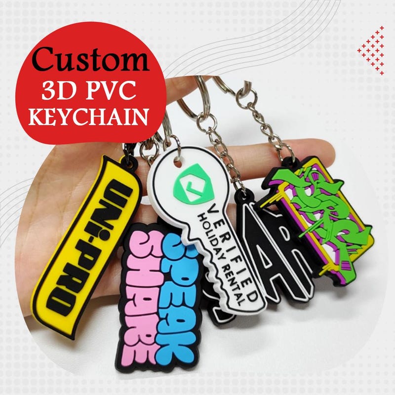 Personalized Rubber Keychains - Etsy