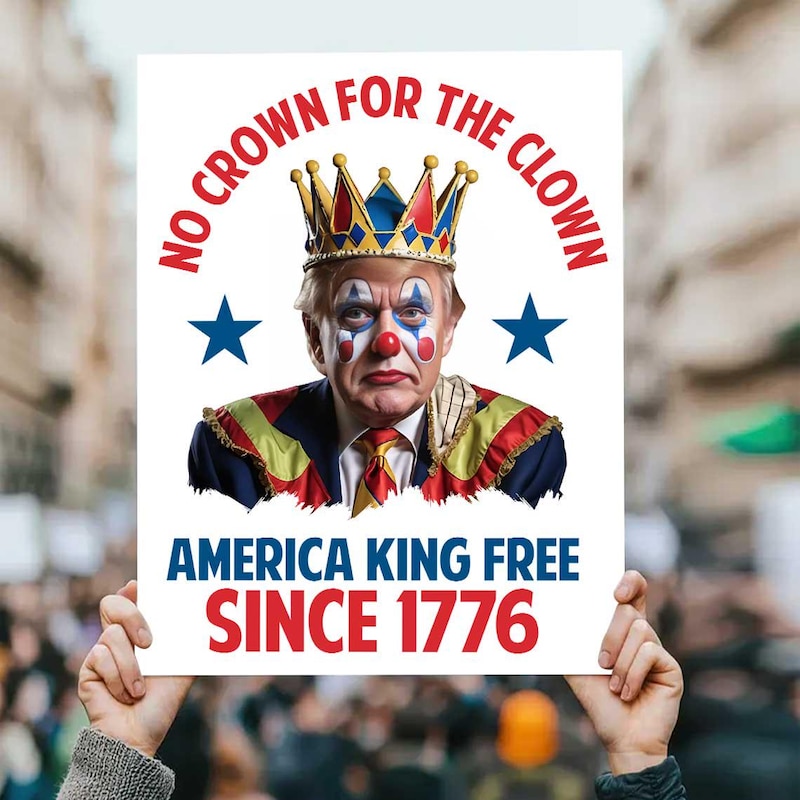 No Kings Protest Crown Image - Etsy
