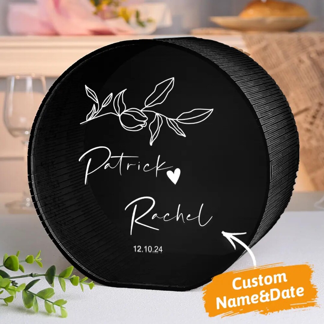 Round Card Box for Wedding - Wedding Guests Table Decor Box - Wedding ...