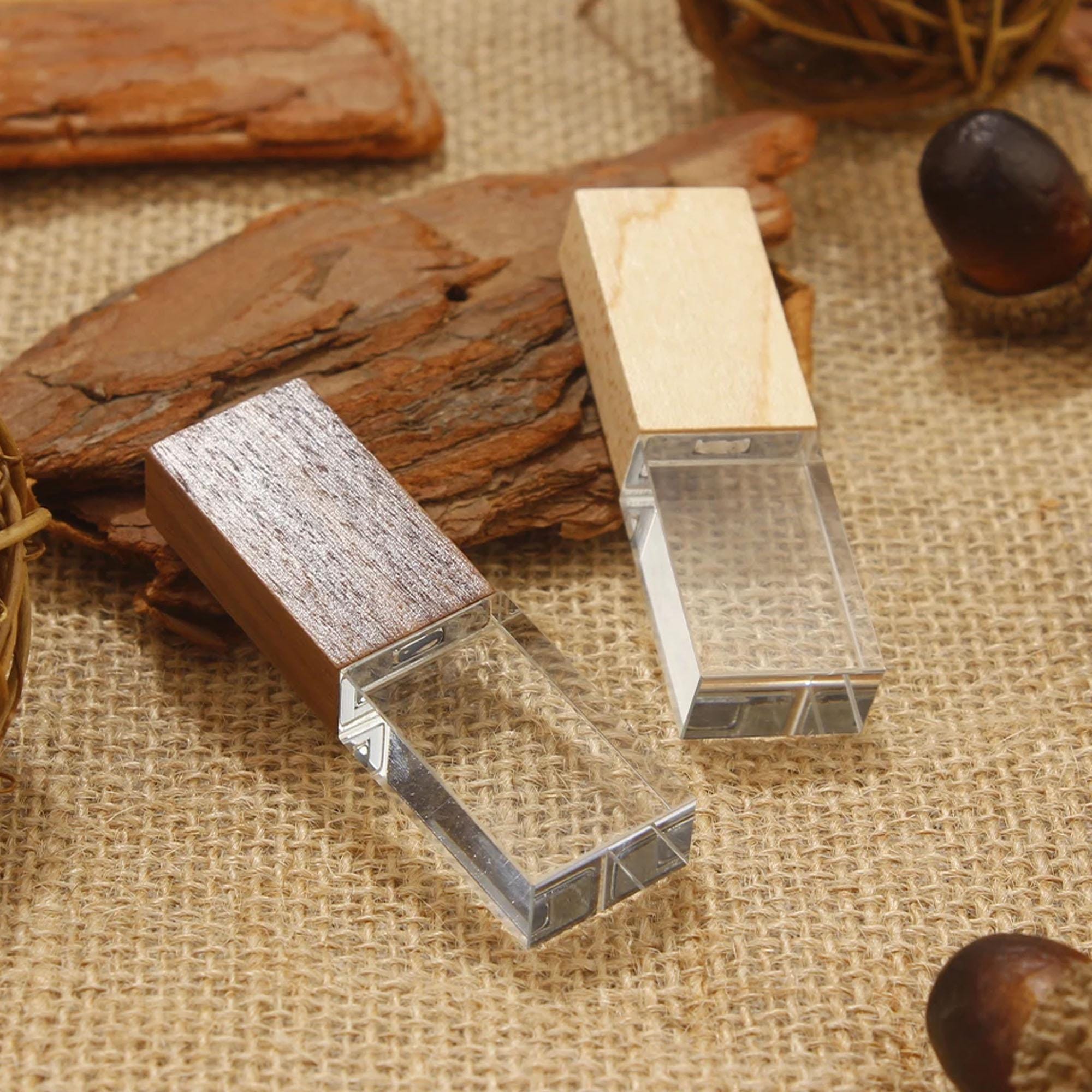 Personalized Acrylic USB With Wooden Cover and Engraved Box, Unique ...