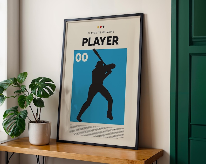 Custom Athlete Poster: Minimalist Sports Art (digital Download) - Etsy