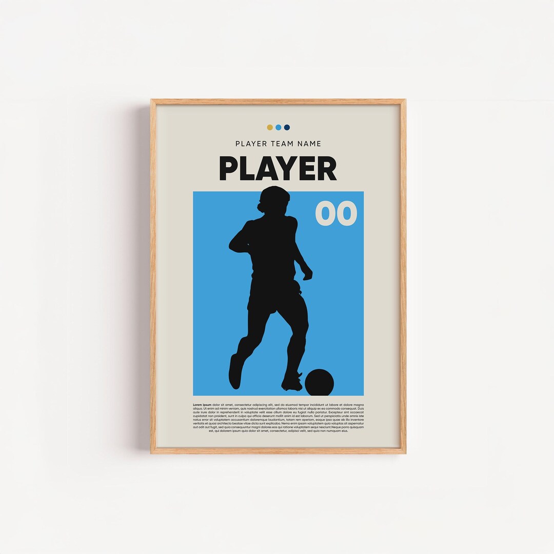 Custom Athlete Poster: Minimalist Sports Art (digital Download) - Etsy