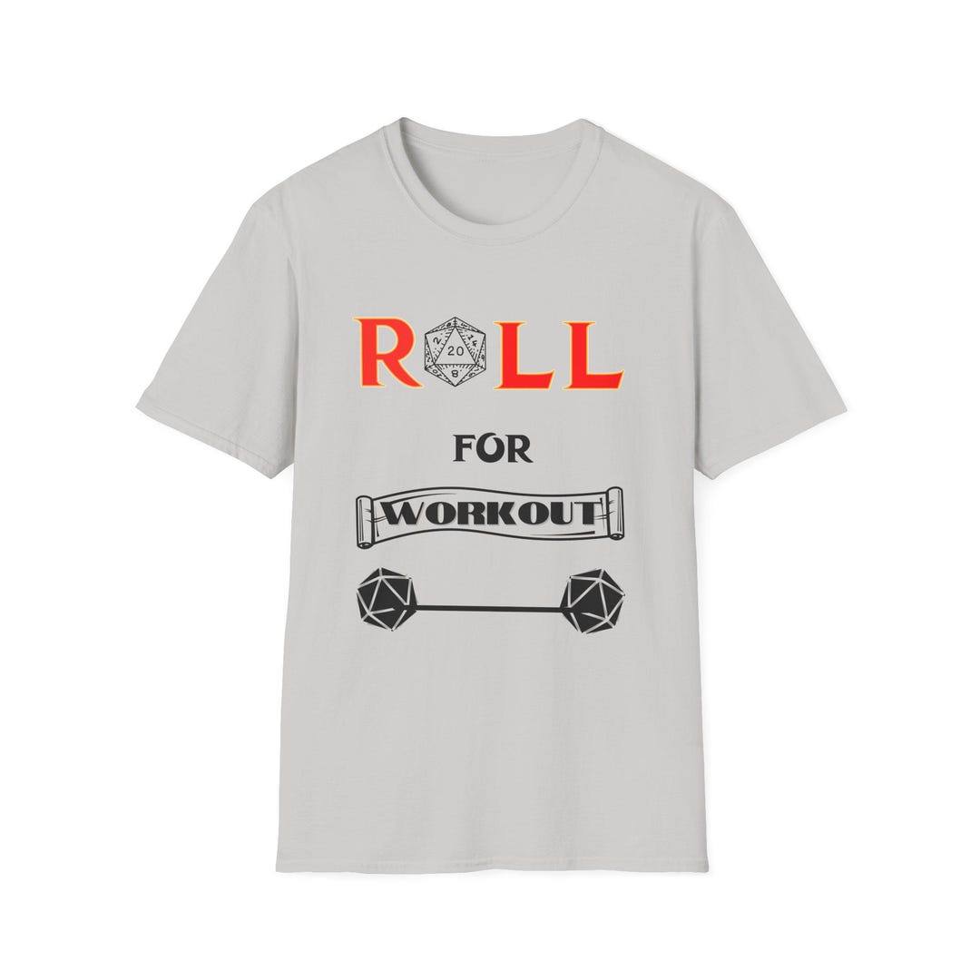 DND Fantasy Workout Unisex T-shirt, Dungeons and Dragons Weightlifting ...