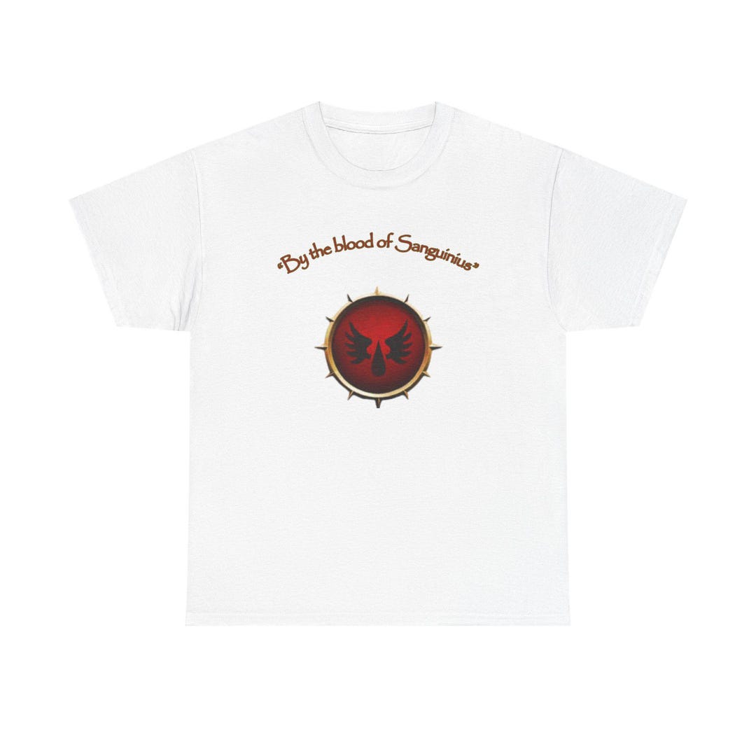 Warhammer 40k Space Marine Fantasy Game Unisex Heavy Cotton Tee, Blood ...