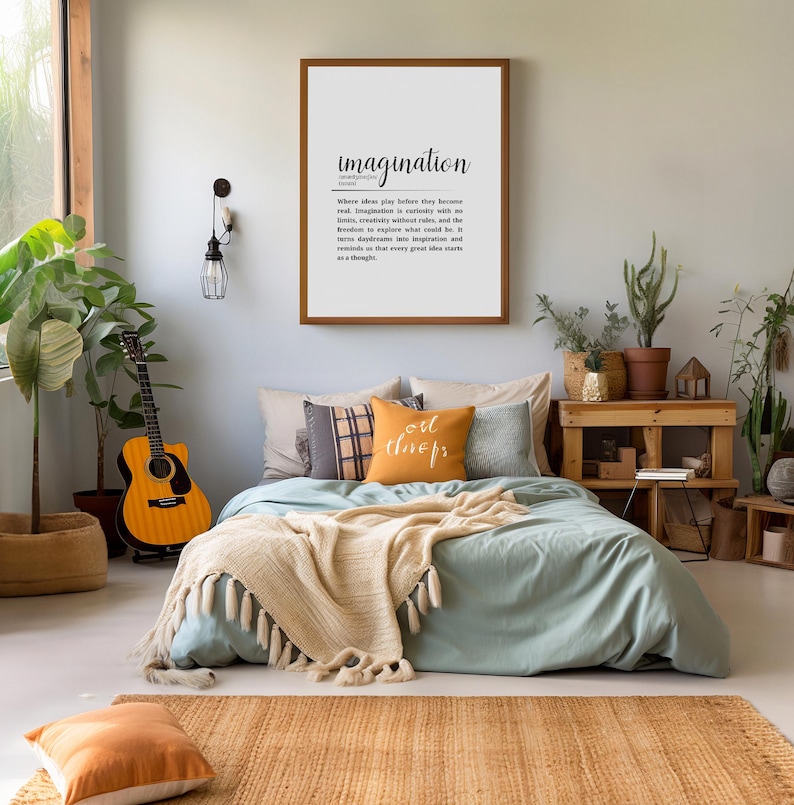 Imagination Definition Poster • Creative Inspirational Printable Wall ...