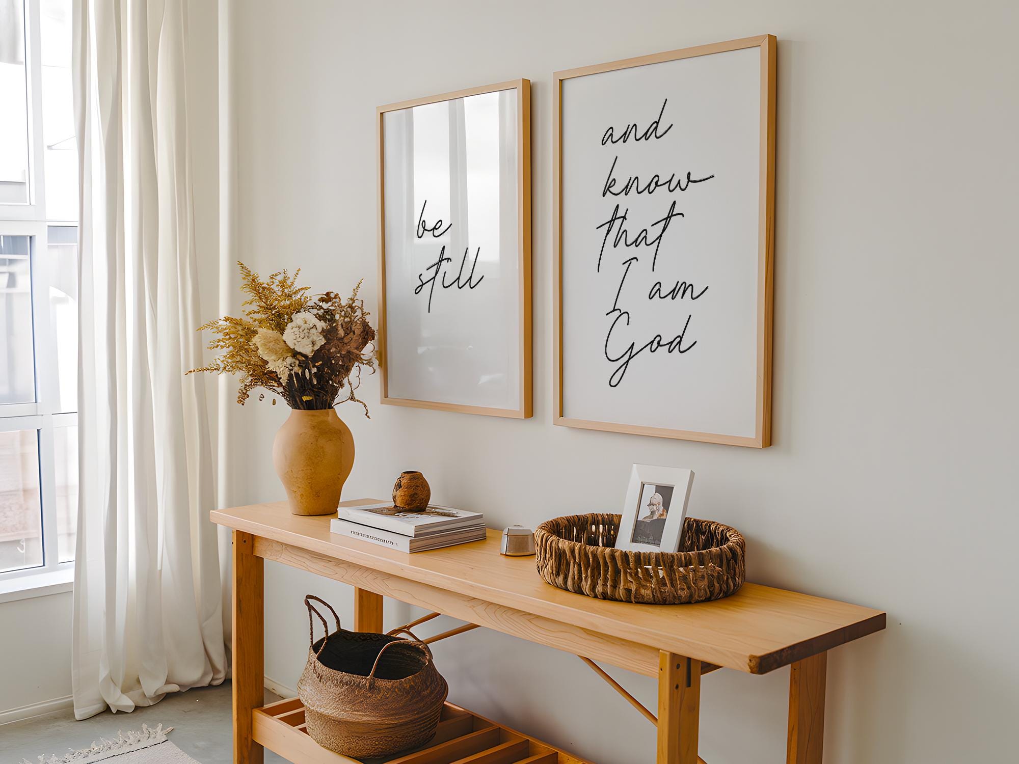 Be Still and Know Bible Verse Print: Christian Wall Art (digital ...
