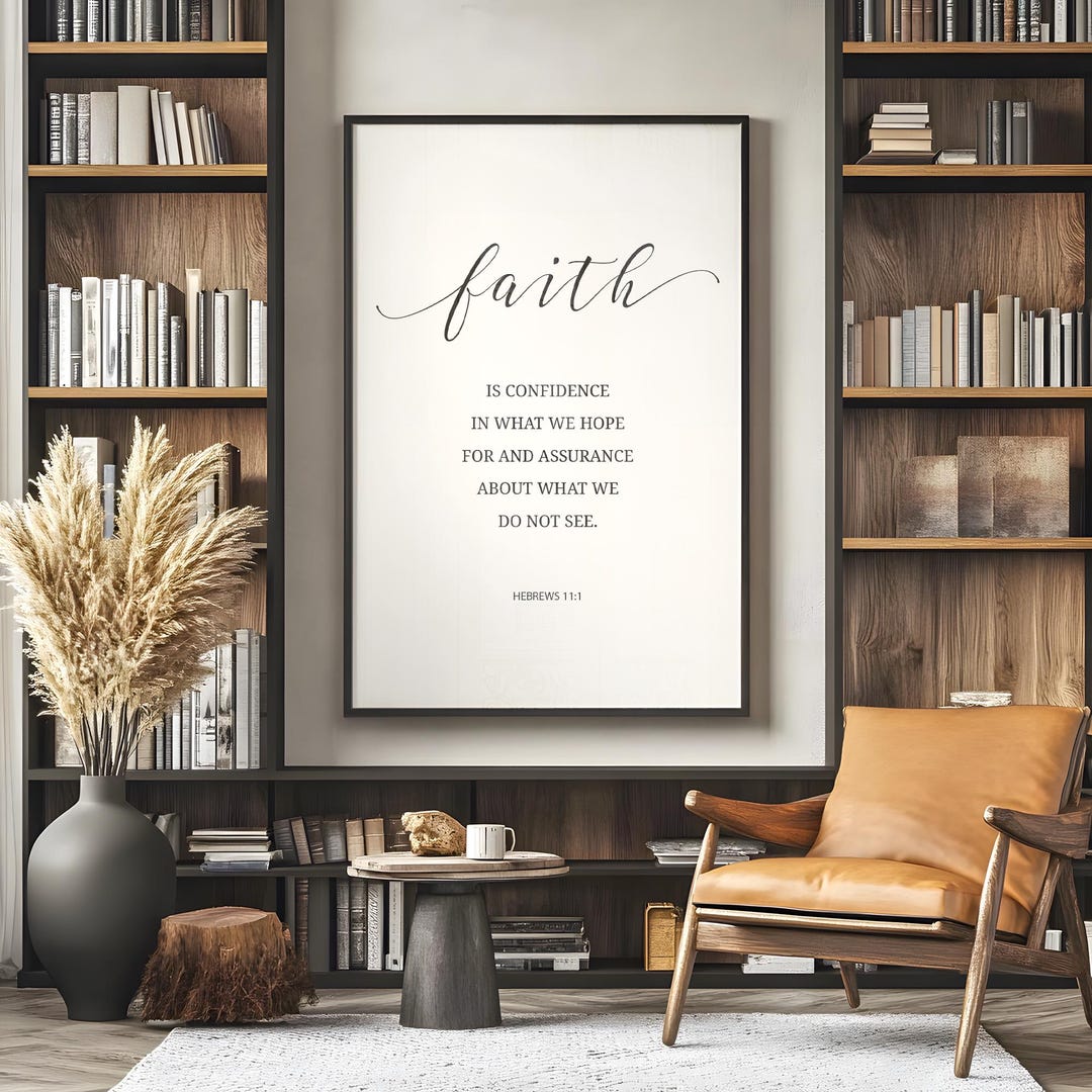 Faith Hebrews 11:1 Bible Verse Art Print (digital Download) - Etsy