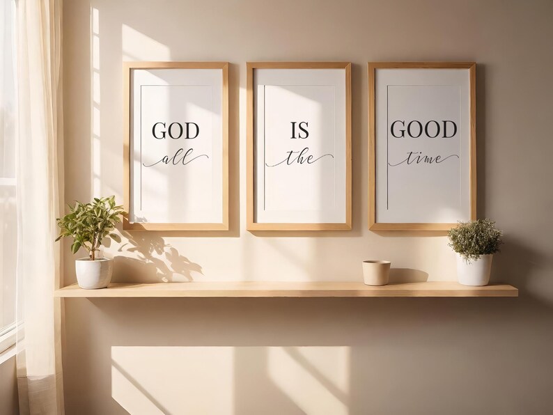 God is Good All the Time Wall Art • Christian Quotes Wall Decor ...