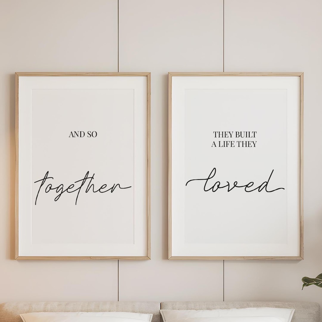 Together They Built a Life They Loved Wall Art Prints (digital Download ...