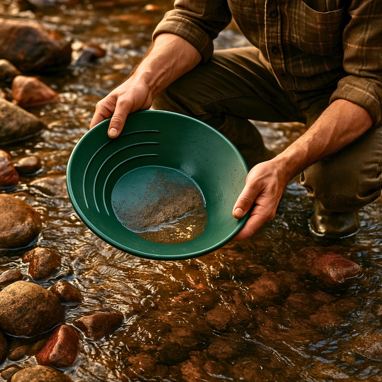 10LB Gold Nuggets & Paydirt Family Panning Kit With Portable Sluice Box ...