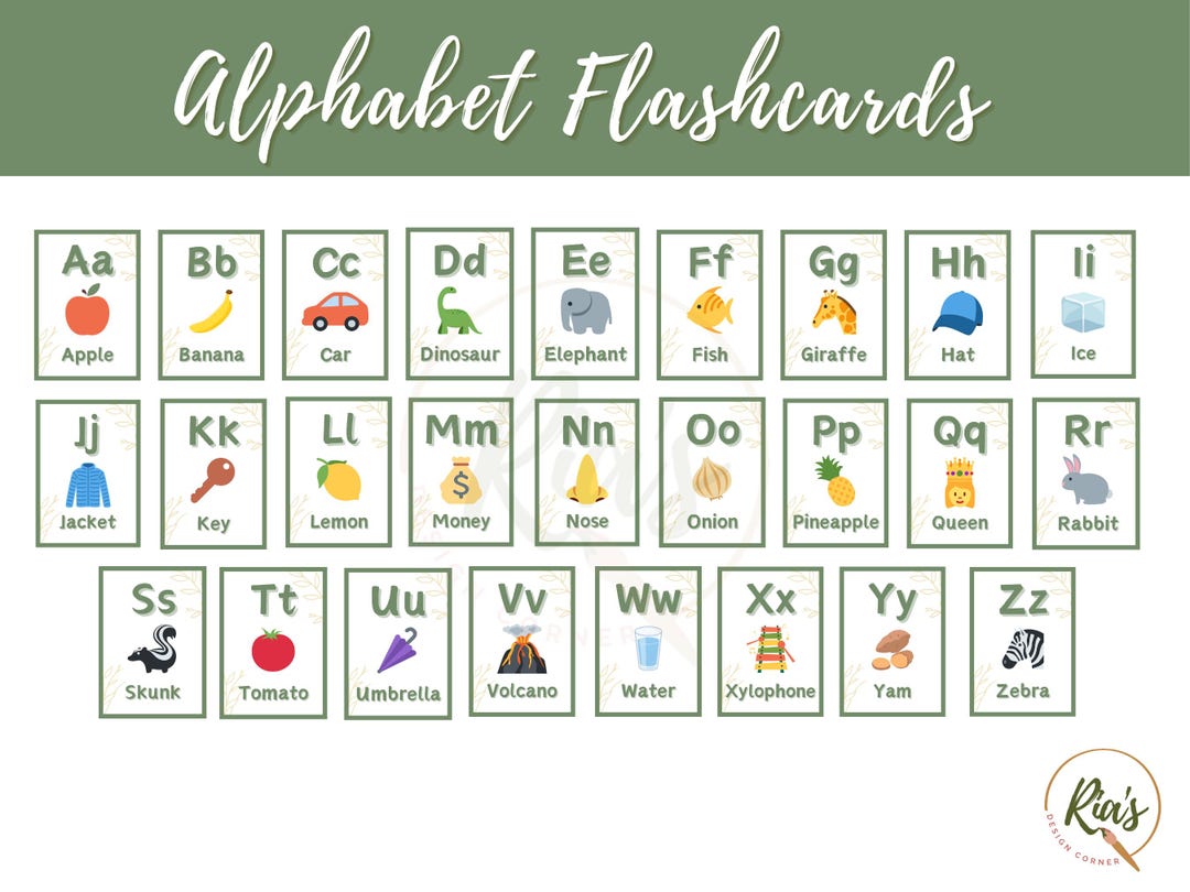 Alphabet Flash Cards | Montessori Education | Homeschool | Classroom ...