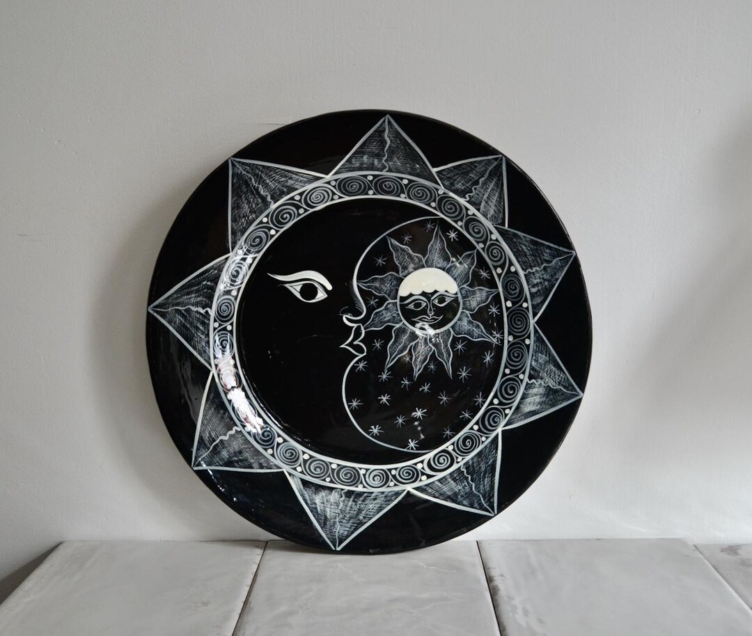 Whimsigoth Celestial Sun Moon Star Wall Hanging / Whimsigoth Home Decor ...