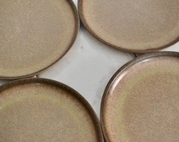 Vintage Denby-langley Romany Brown Stoneware Dinner Plates / Set of ...
